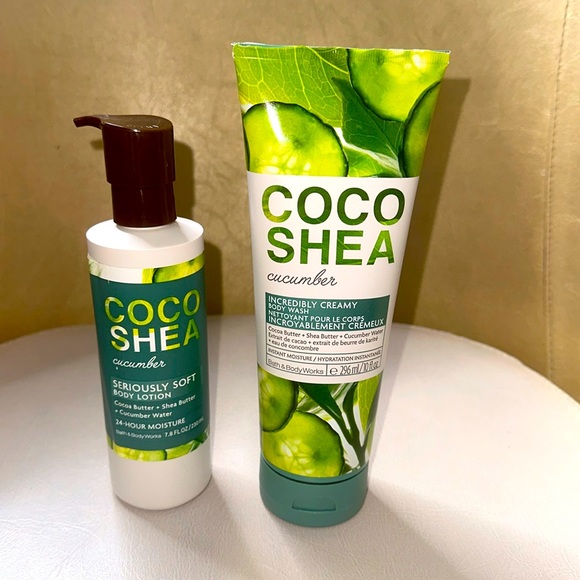 Bath & Body Works | Bath & Body | Coco Shea Cucumber Set | Poshmark